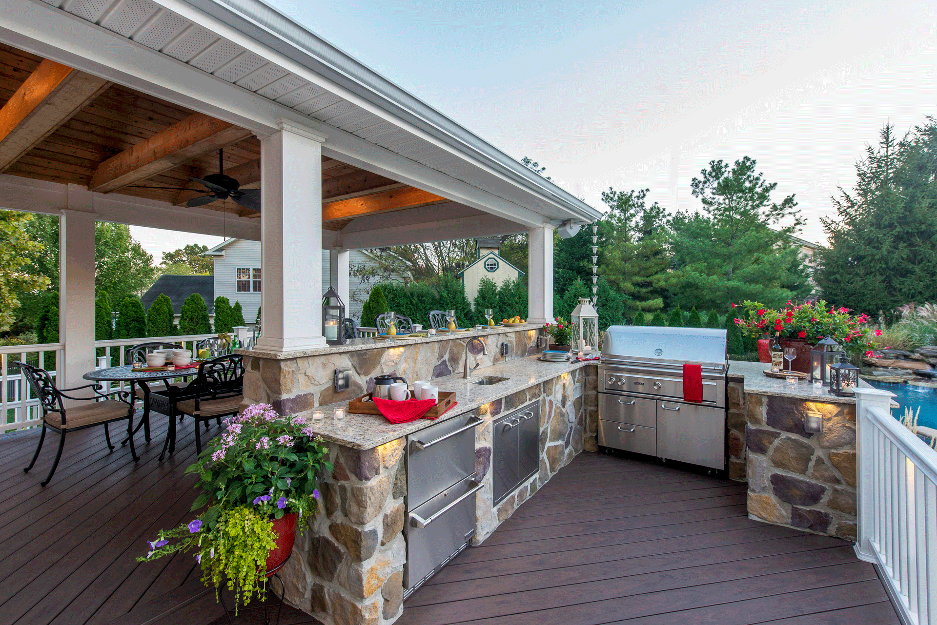 outdoor-kitchen-off-deck – Gasper Landscape Design & Construction